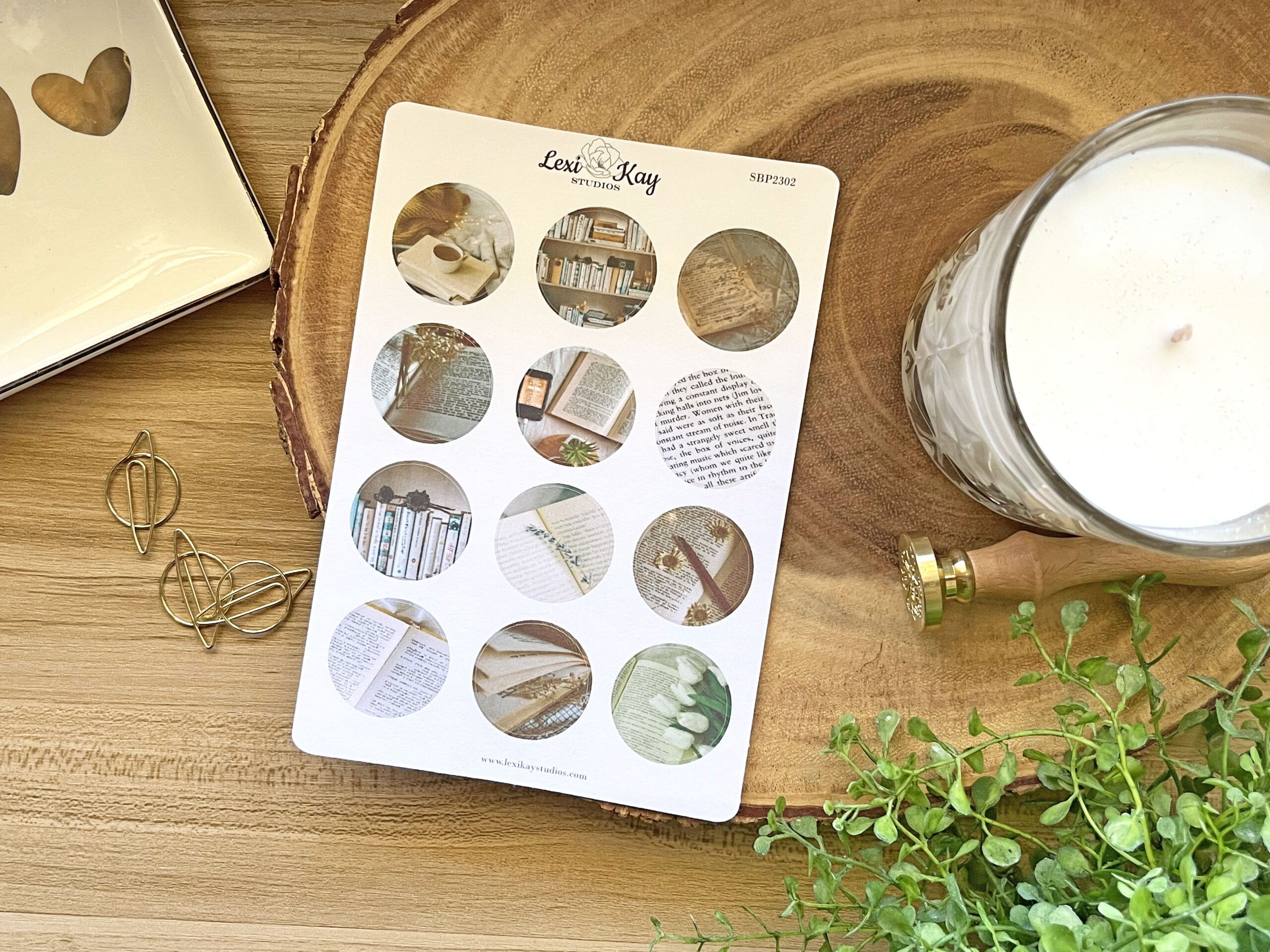 Books Picture Dots Printable Sticker Sheet – LexiKay Studios Ltd