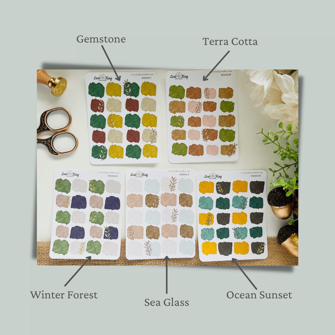 PAINT SWATCH STICKER SHEET – LexiKay Studios Ltd