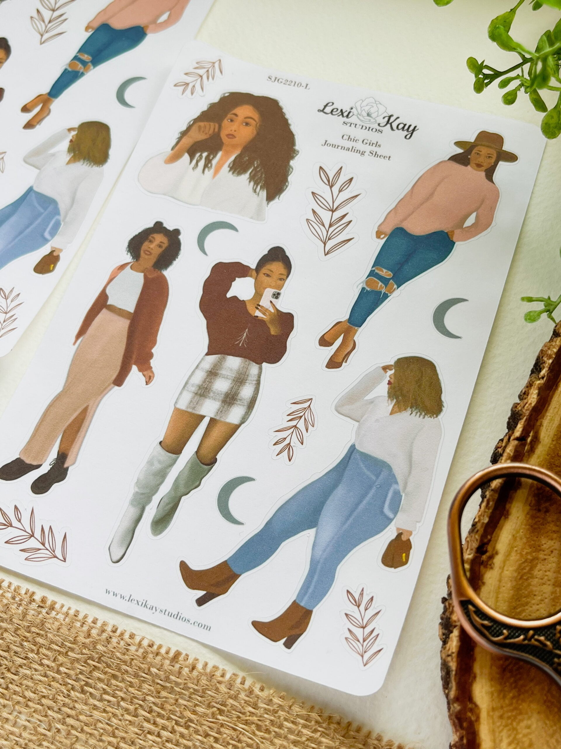 CHIC GIRLS STICKER SHEET – LexiKay Studios Ltd