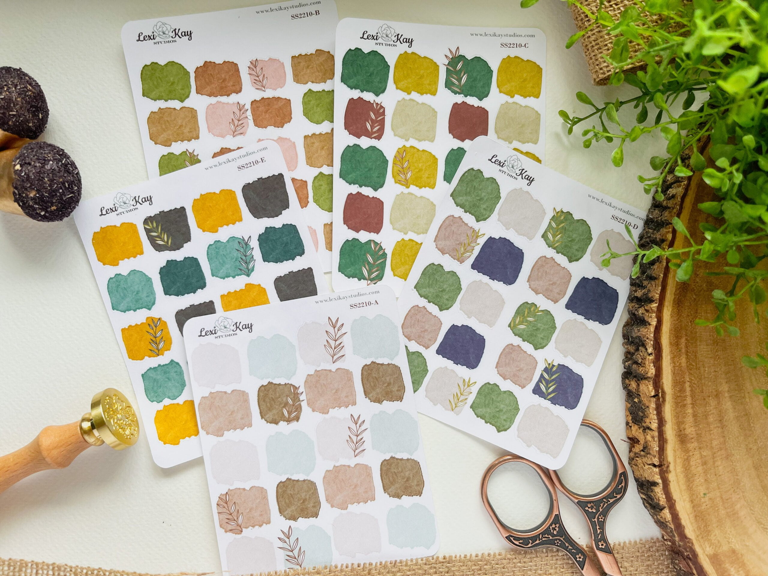 PAINT SWATCH STICKER SHEET – LexiKay Studios Ltd