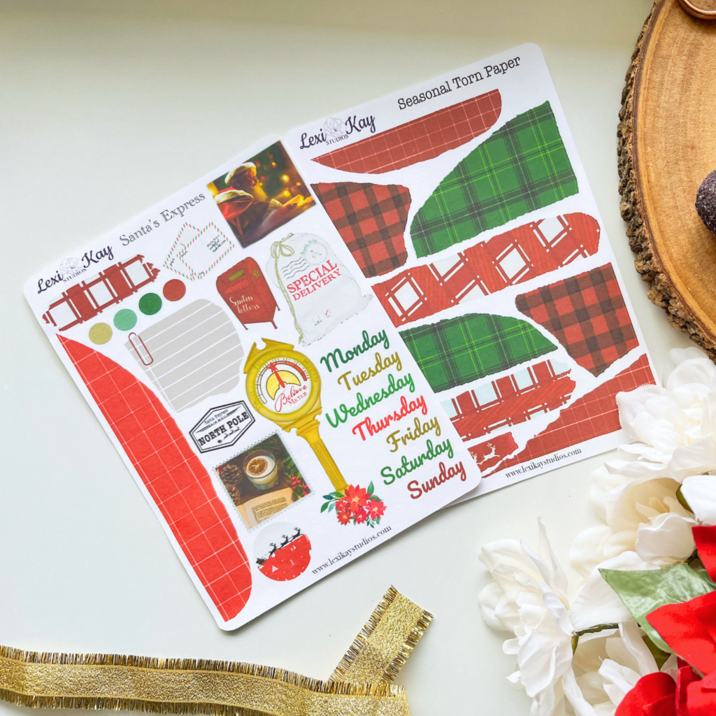 Seasonal Torn Printable Sticker Sheet – LexiKay Studios Ltd