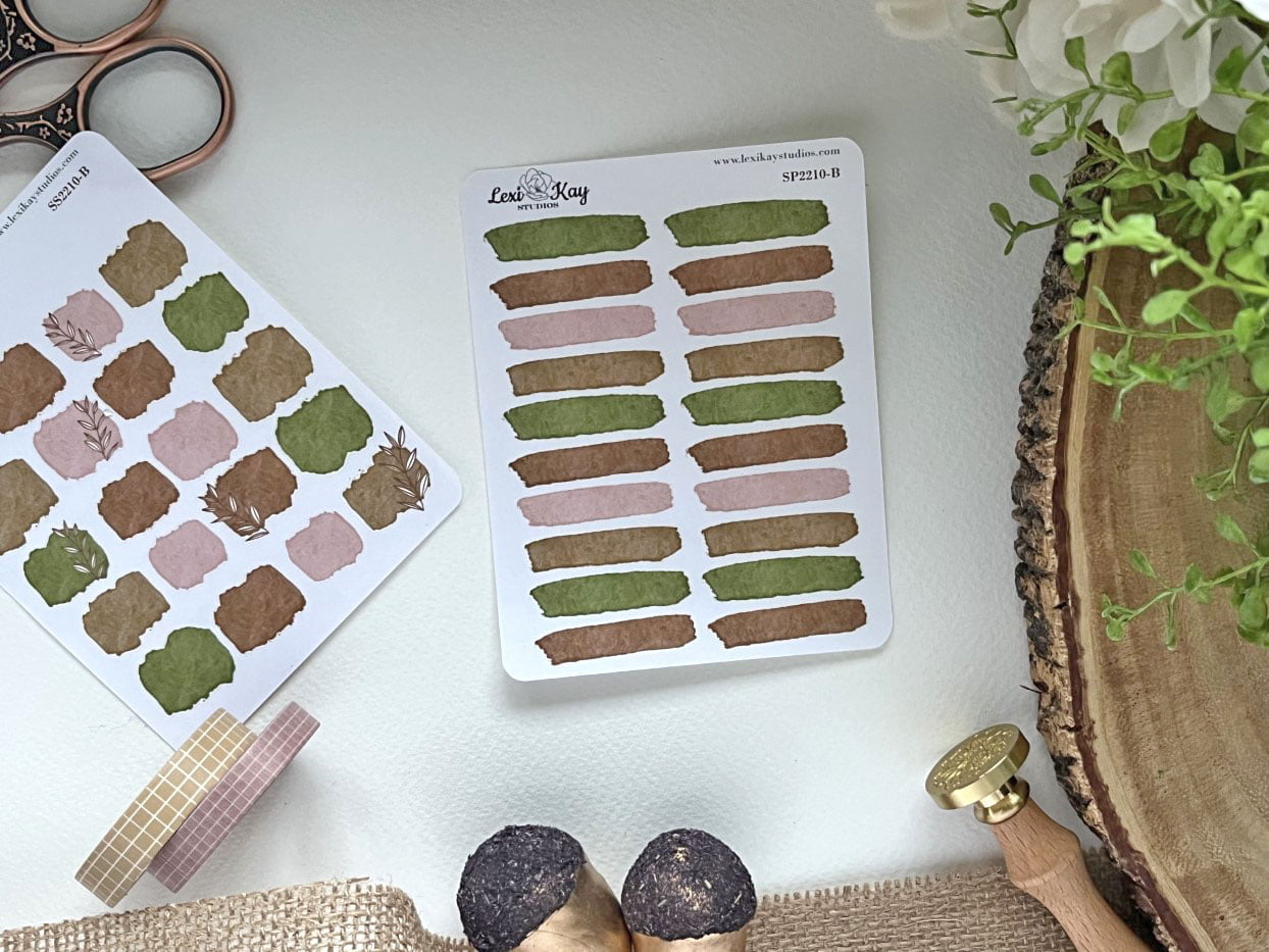 PAINT STROKE STICKER SHEET – LexiKay Studios Ltd