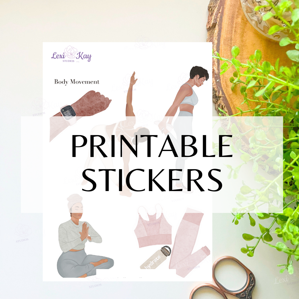 Body Movement Printable Sticker Sheet – LexiKay Studios Ltd